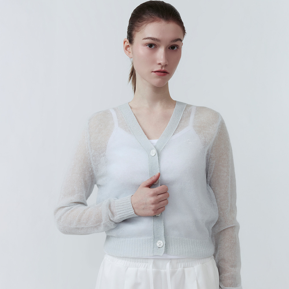 [25SS clove] Kid Mohair Cardigan (Mint) - 하고(HAGO)