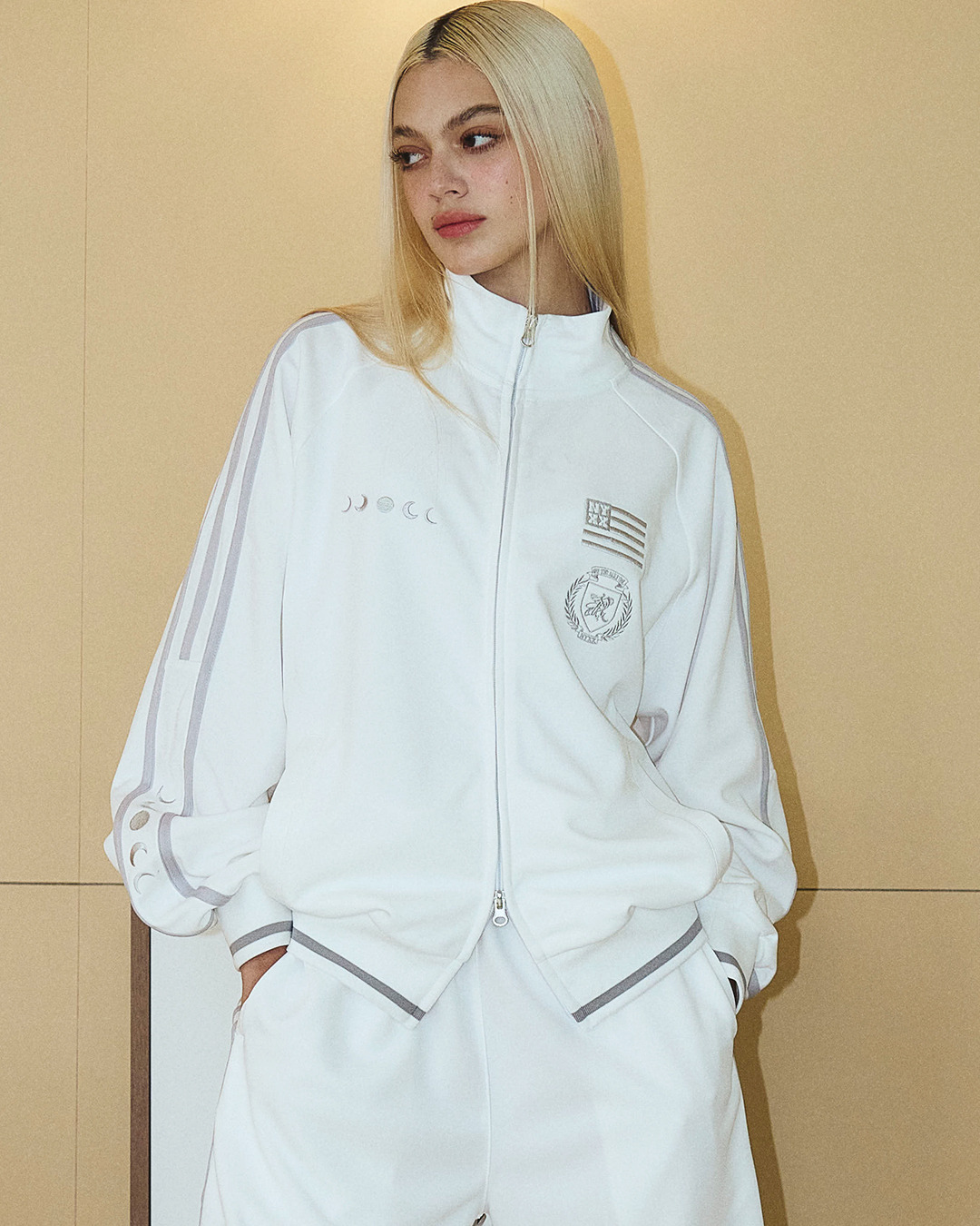 RAGLAN TRACK TOP WHITE - HAGO(하고)