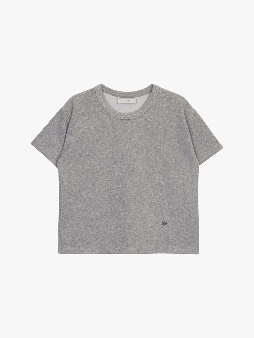 HEAL SIMPLE BASIC TOP_GREY - HAGO(하고)