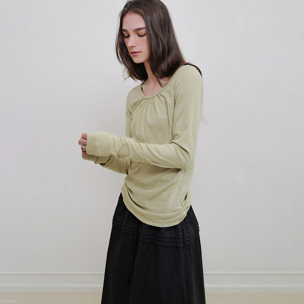 Pine long sleeve (olive) - HAGO(하고)