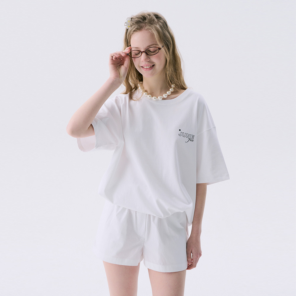 VOL11.Half Trunk pants_White - 하고(HAGO)