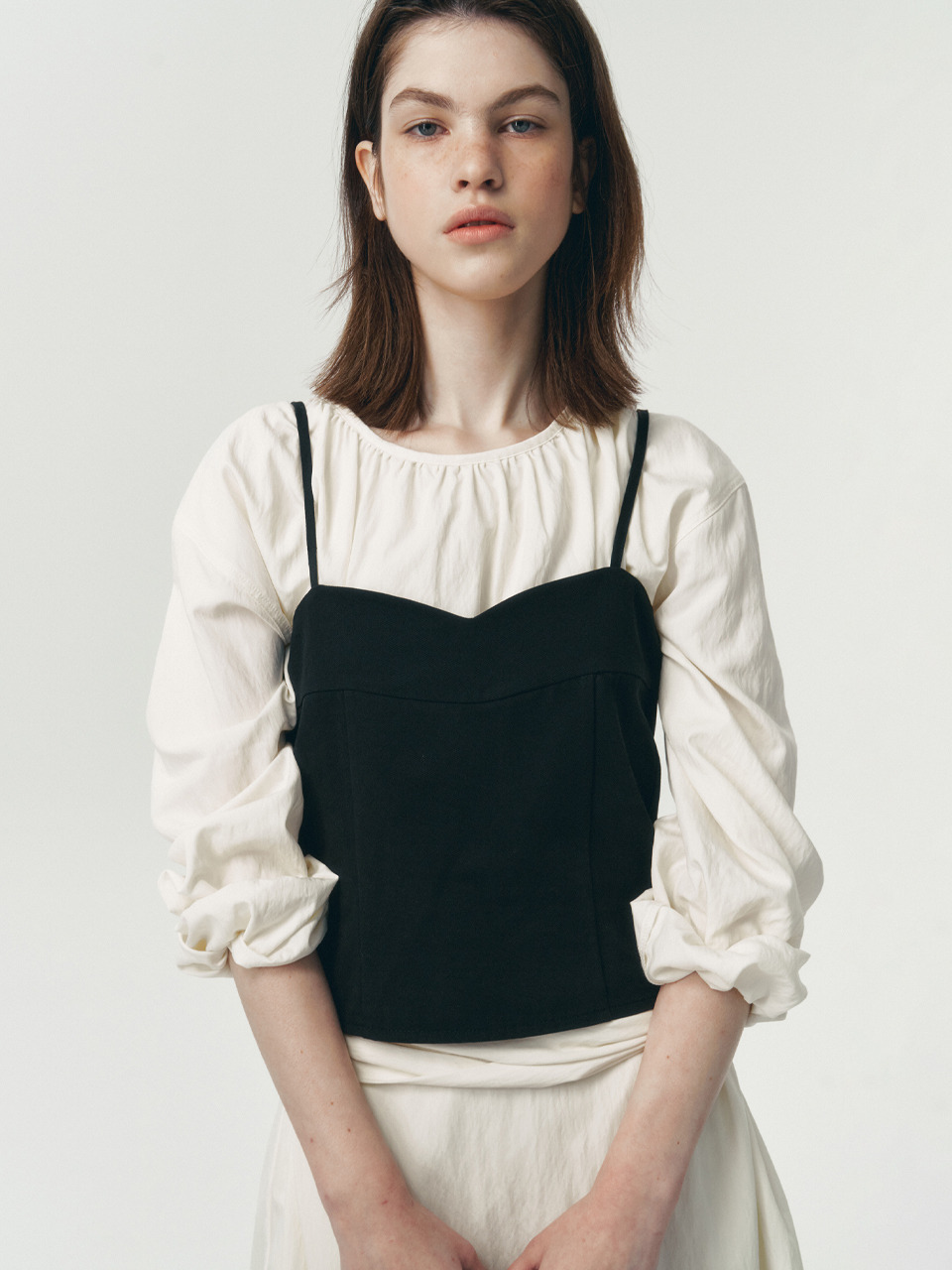 [25%쿠폰]Smoke Bustier_(Black) - 하고(HAGO)