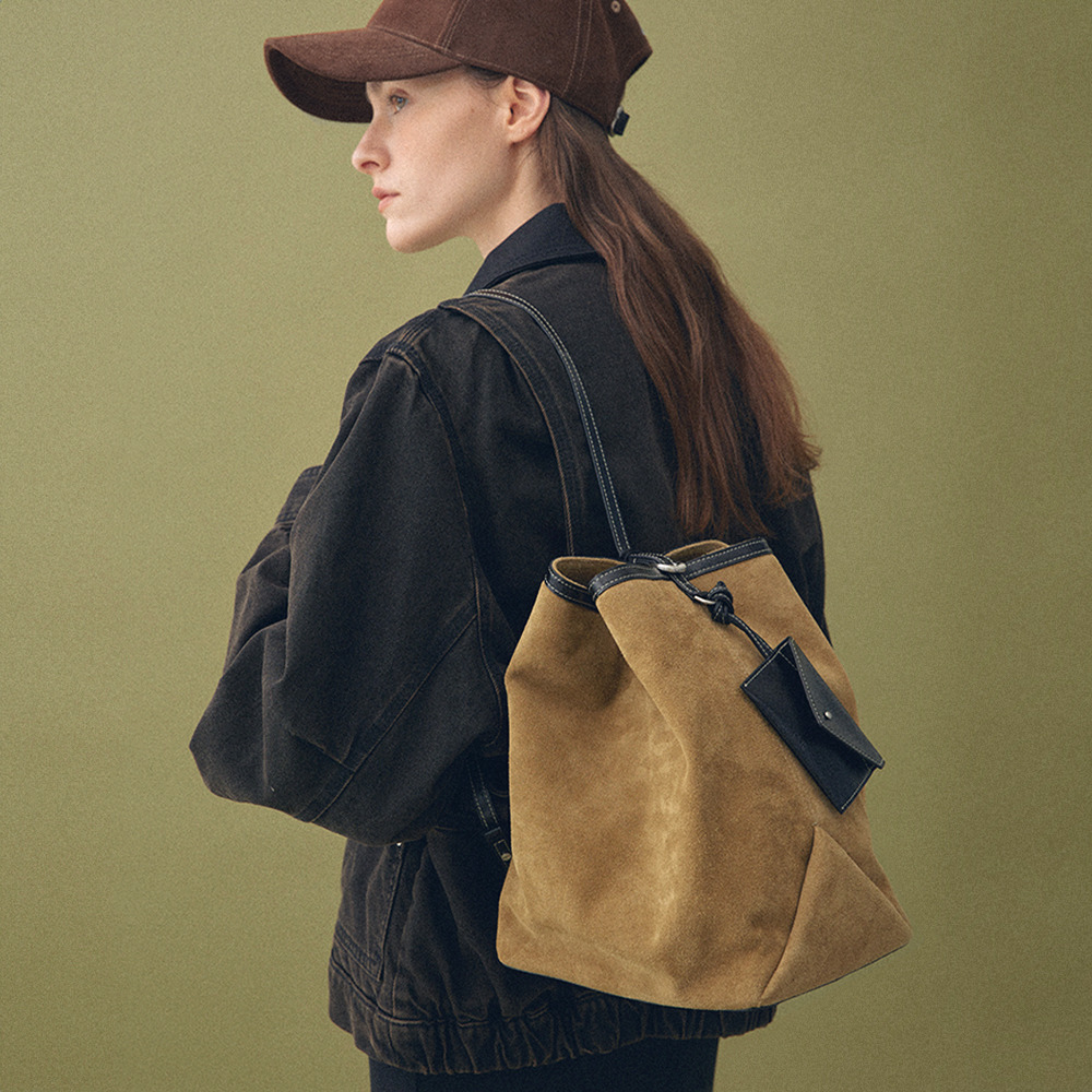 Modo 3way bag (suede camel) - HAGO(하고)