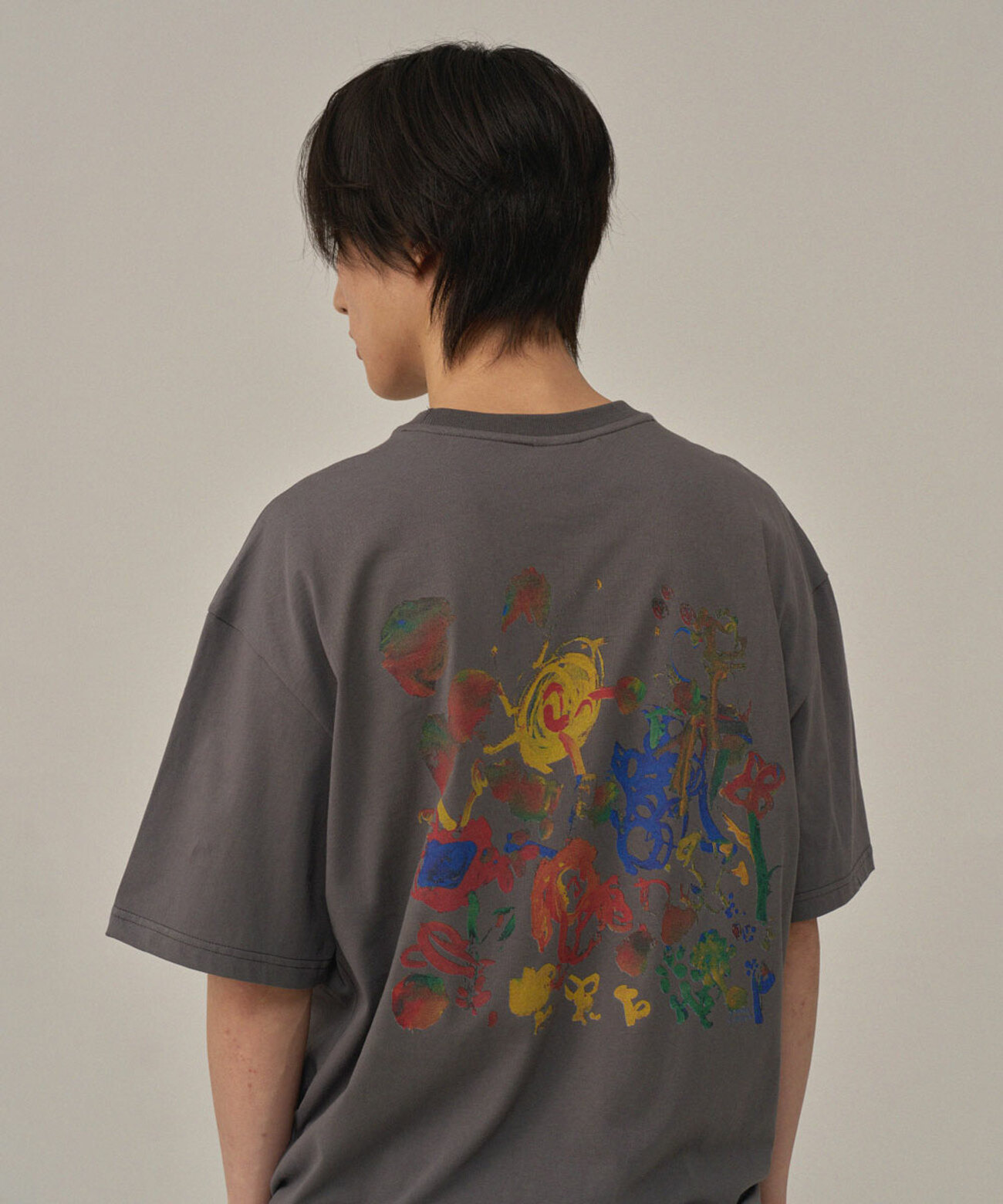 뽀카소티셔츠_CHARCOAL - HAGO(하고)