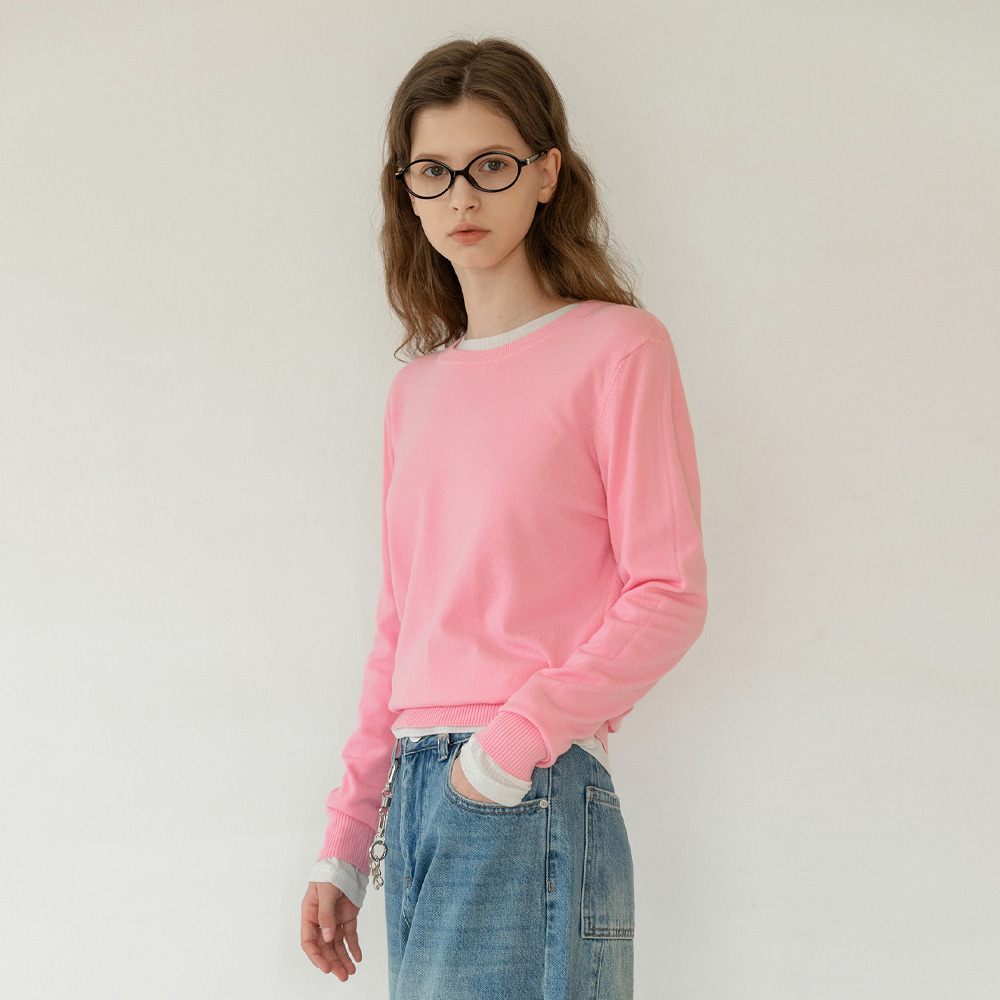 [단독~3.16]ROUND NECK BASIC HERRACI KNIT NNKN0005 - 하고(HAGO)