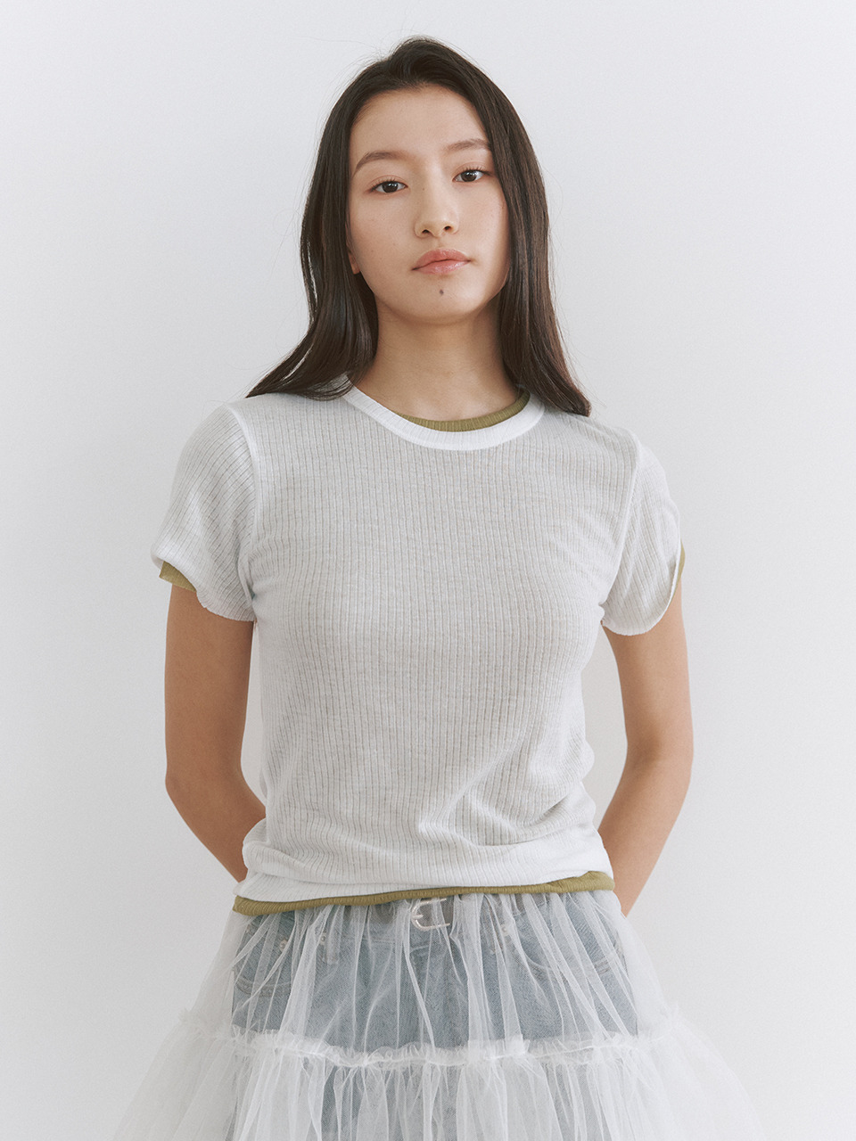 [25%쿠폰]SEE-THROUGH LAYERD T-SHIRT(3 Colors) - HAGO(하고)