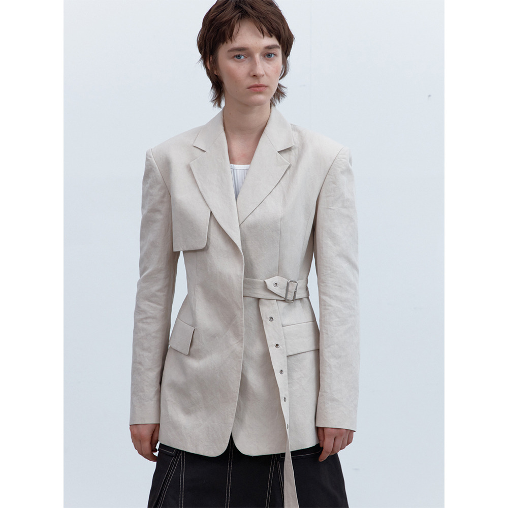 ANOUK JACKET, LIGHT BEIGE - 하고(HAGO)