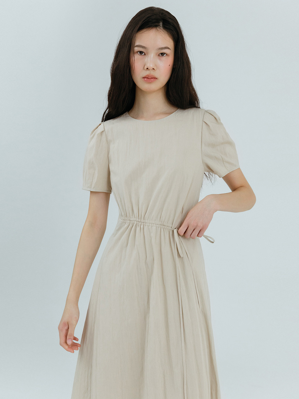 Unbalance String Dress, Beige - 하고(HAGO)