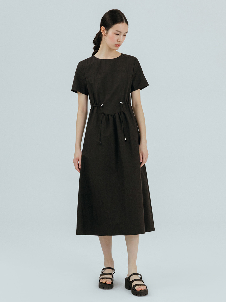 String Stopper Dress, Black - HAGO(하고)