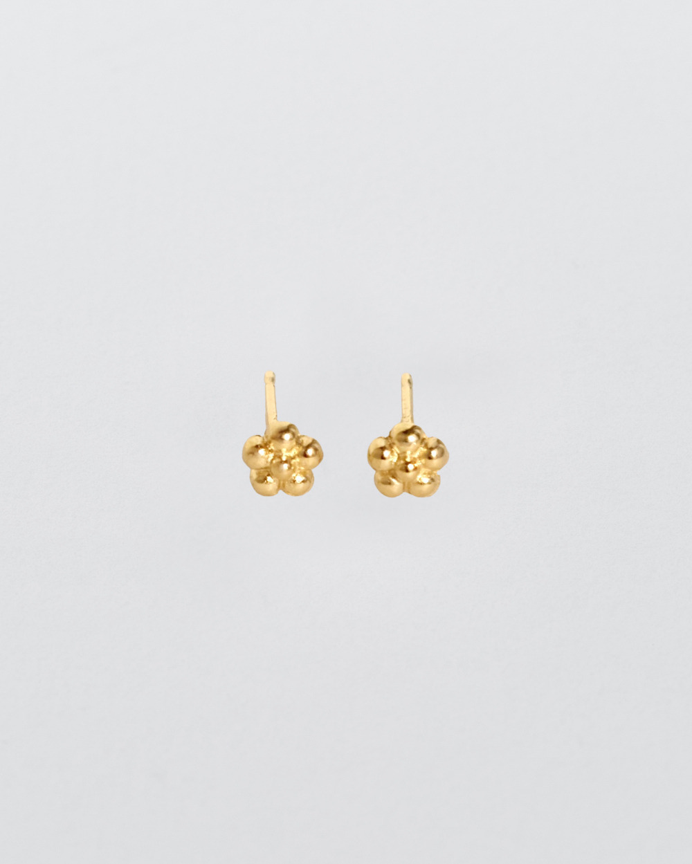 Mini Flower Earring - Gold (silver925) - 하고(HAGO)