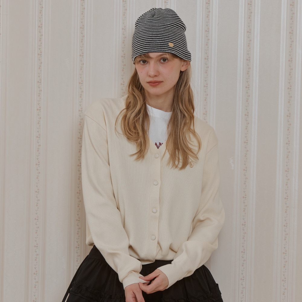 ANC BASIC V-NECK CARDIGAN_IVORY - HAGO(하고)