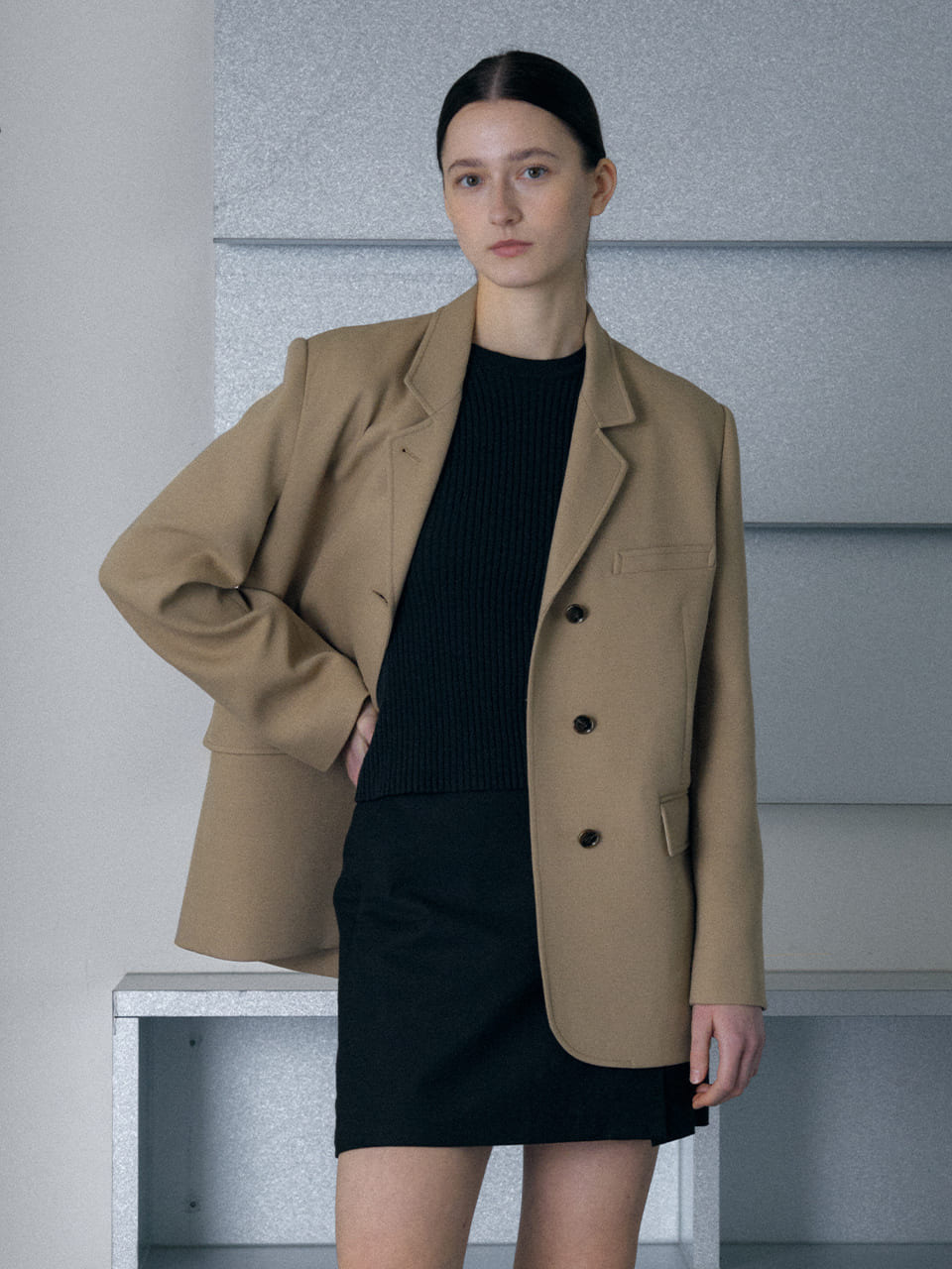 [단독할인]OTHEMENT Three Button Single Jacket VC2512JK203M_2color - 하고(HAGO)