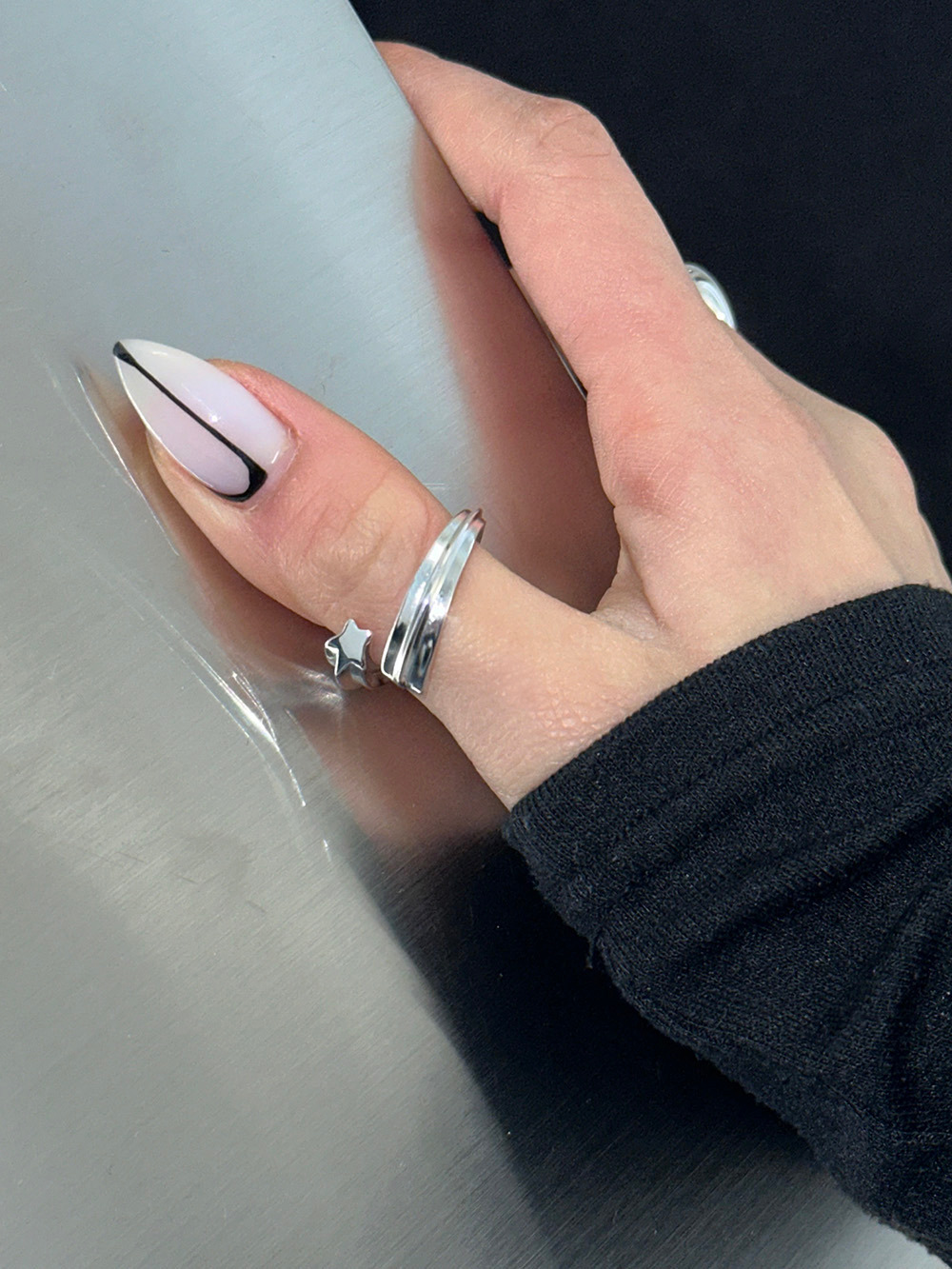 [925silver] Shooting star ring - HAGO(하고)