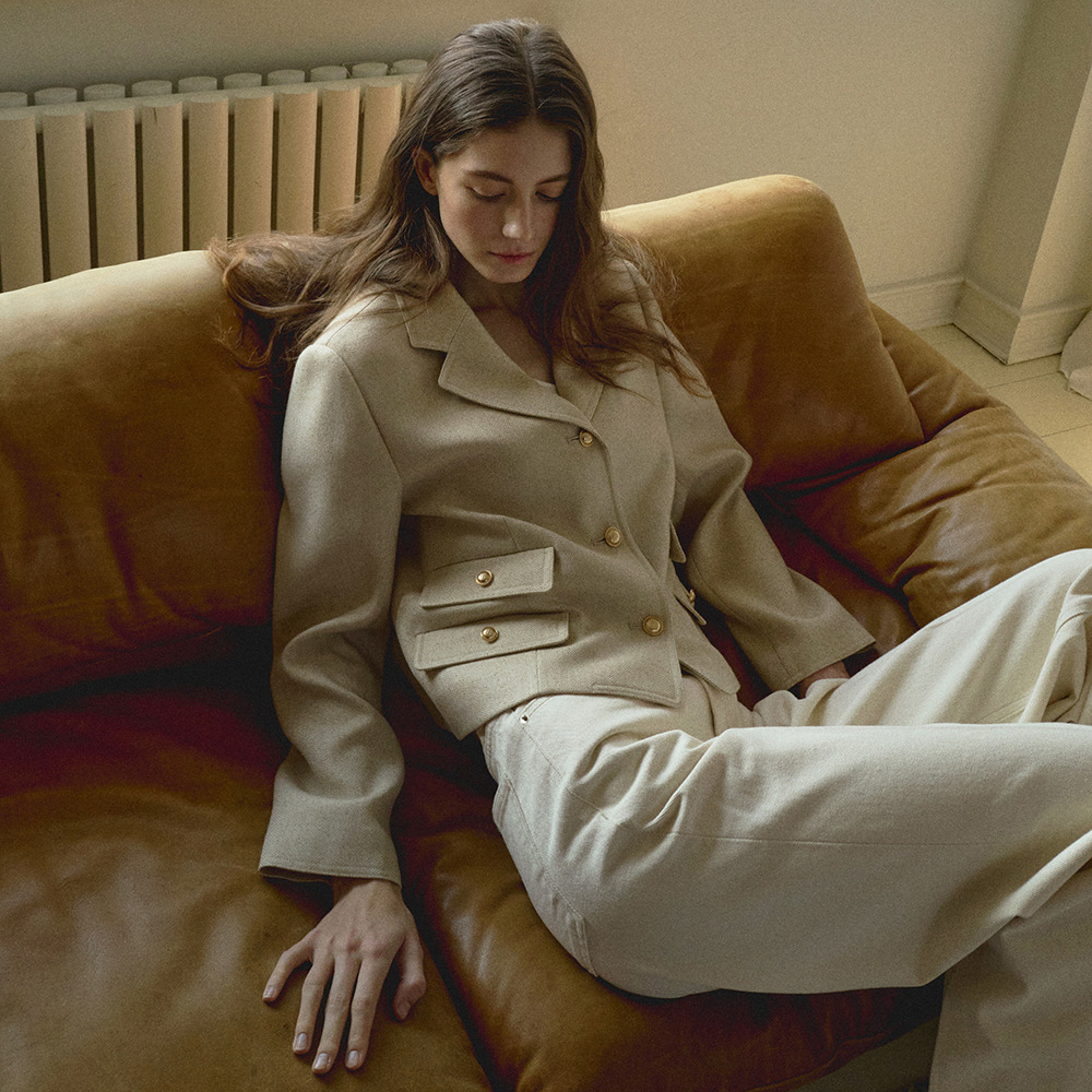 HERRINGBONE TWEED JK_2COLOR - HAGO(하고)