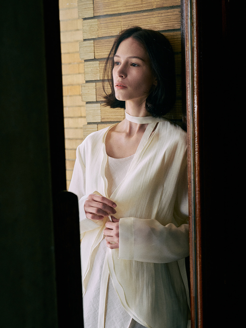 Cathy Collar-less Jacket - HAGO(하고)