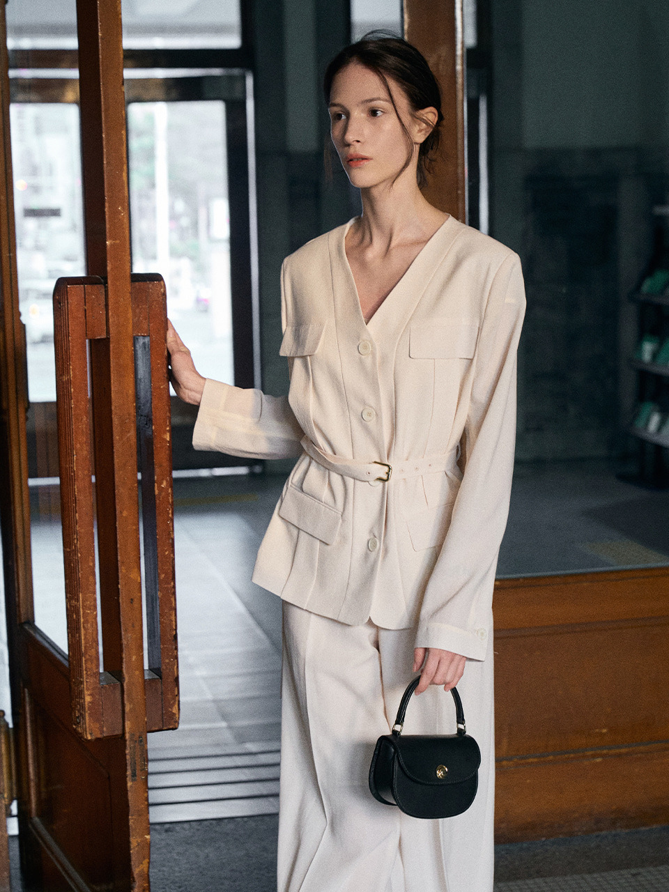 Sharin Collarless Jacket - HAGO(하고)