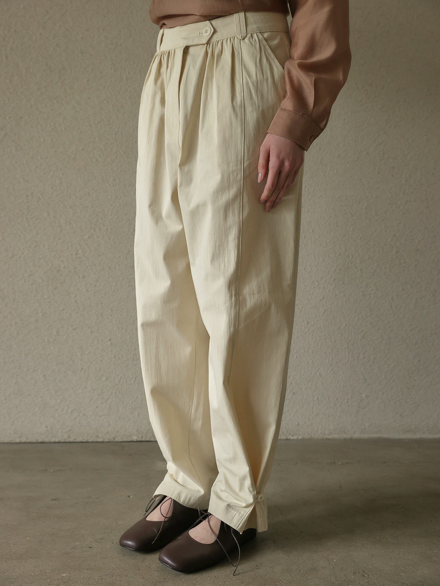 [25%쿠폰]STRING PANTS [CREAM ] - HAGO(하고)