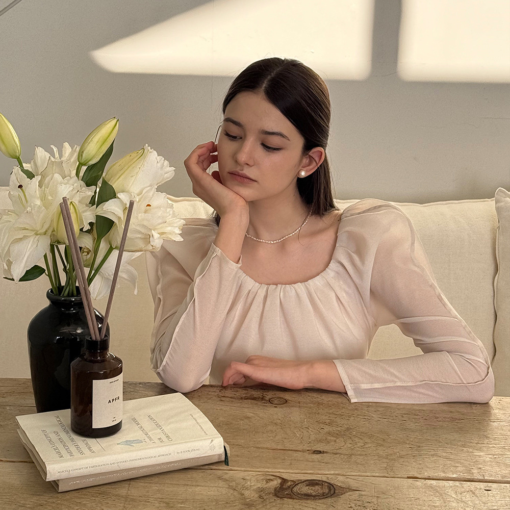 Lautre Miu Puff Ivory Blouse - HAGO(하고)