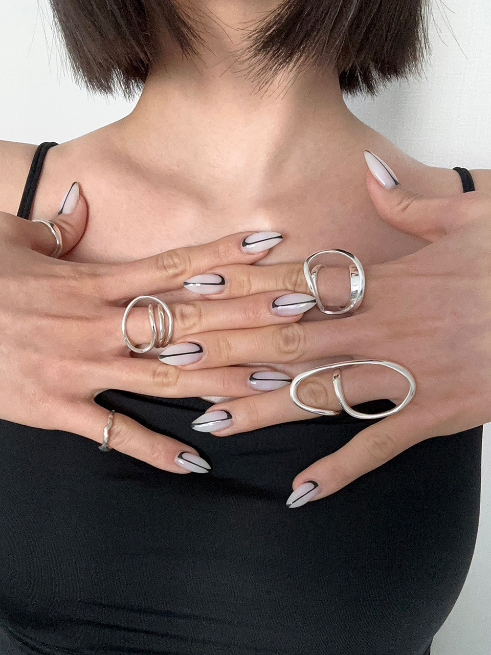 [925silver] Over turn ring - 하고(HAGO)