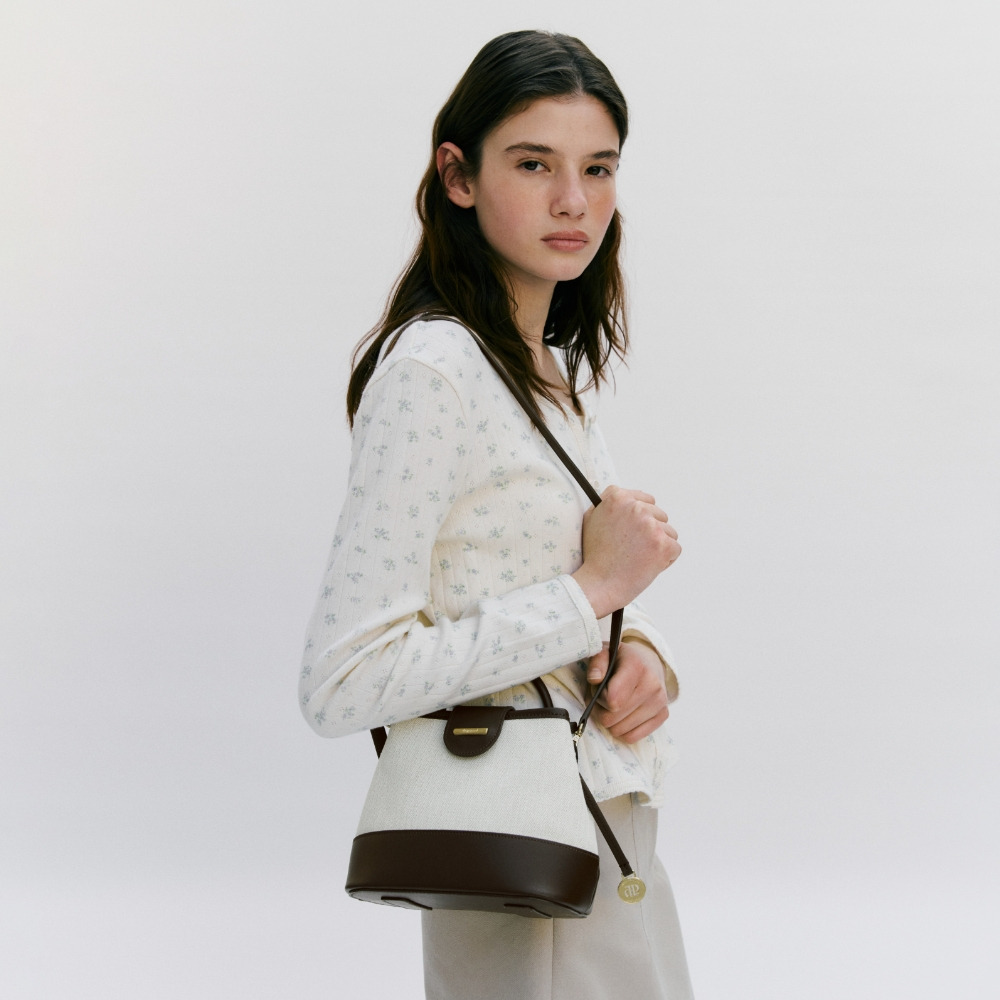 town bag (mini-tote) - brown - HAGO(하고)