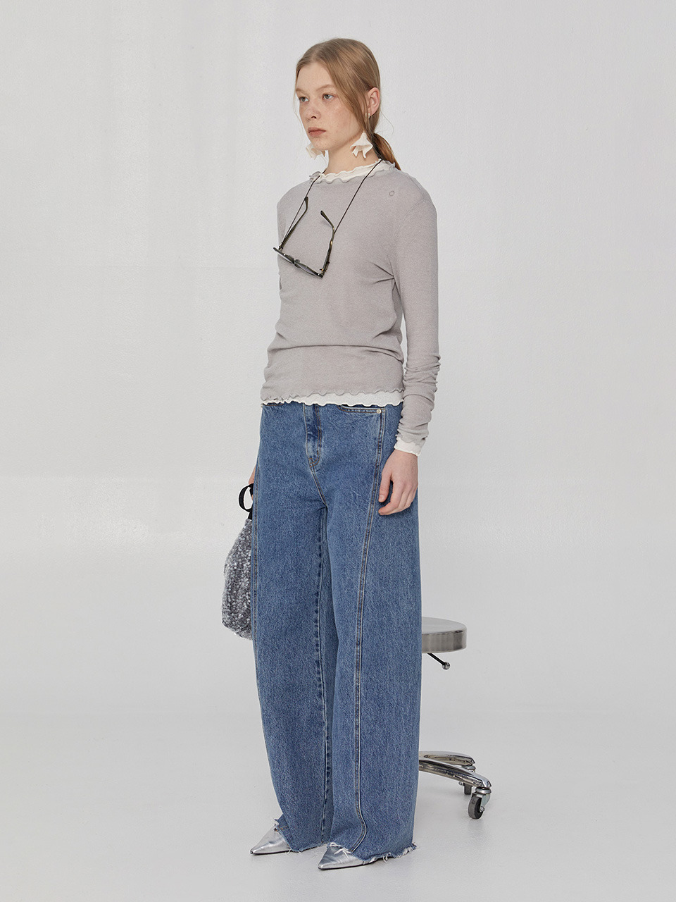 Promise Basic Layering Tee_Steel Gray - HAGO(하고)