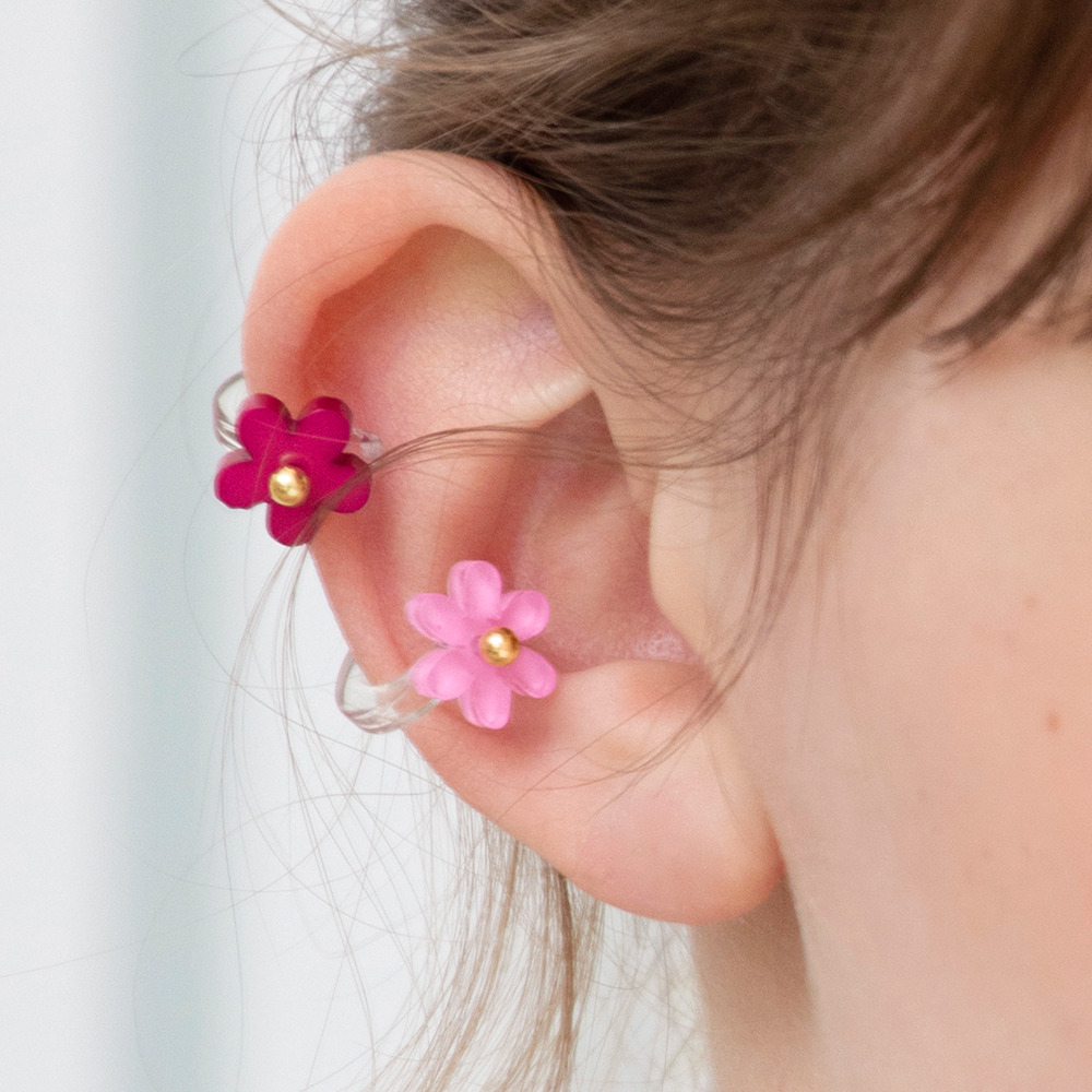fruit flower earcuff (4colors) - HAGO(하고)