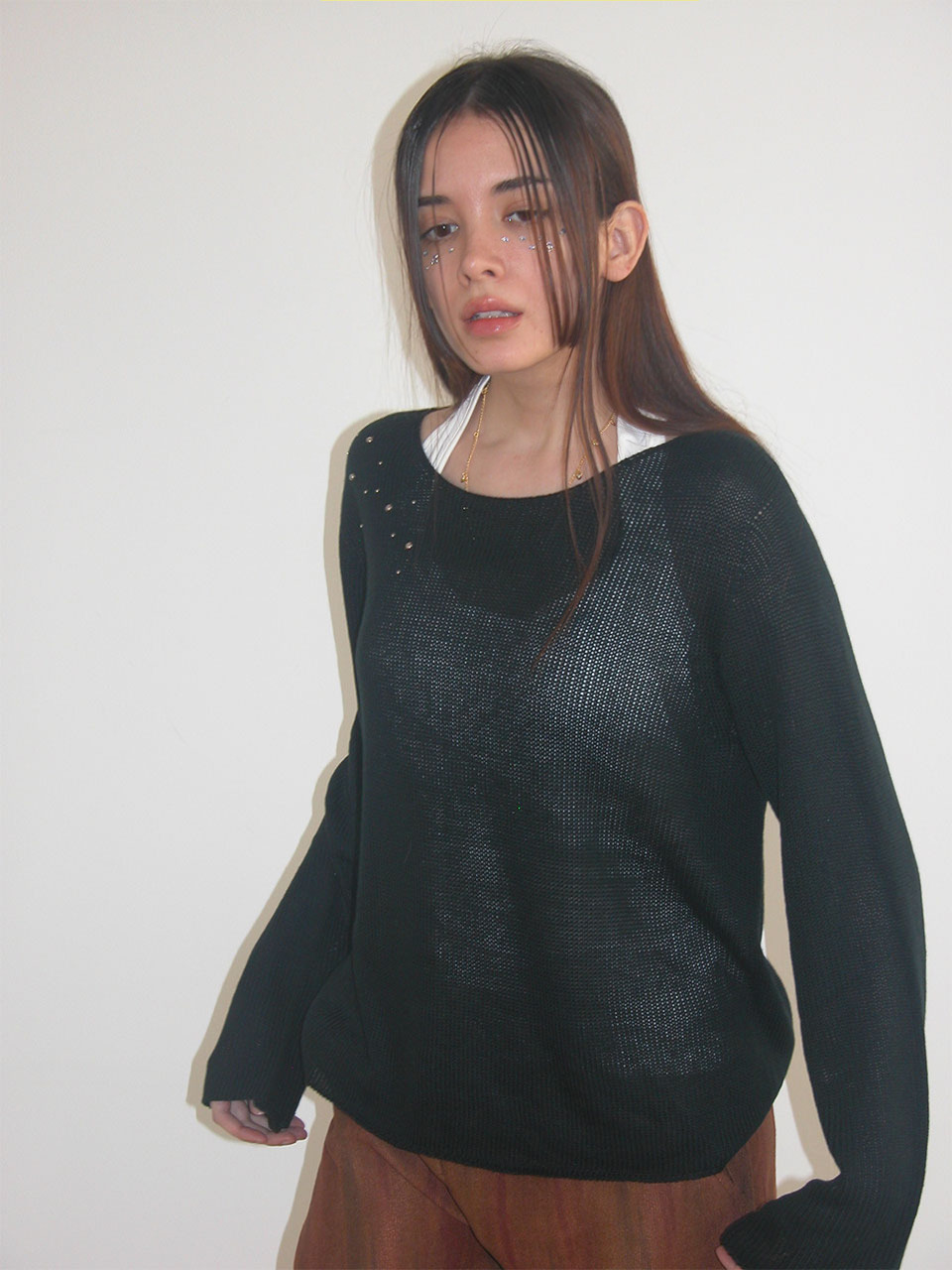 Studded Cover Sleeve, Black - HAGO(하고)