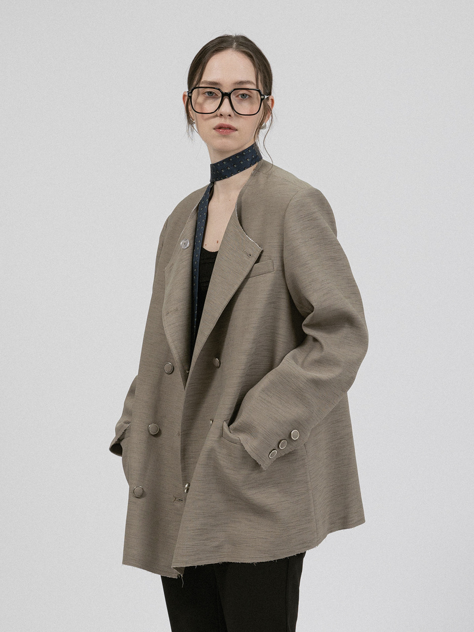 WD_Spring elegant jacket_BEIGE - 하고(HAGO)