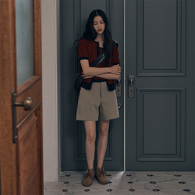 LETTY COTTON SHORT PANTS_BEIGE - HAGO(하고)