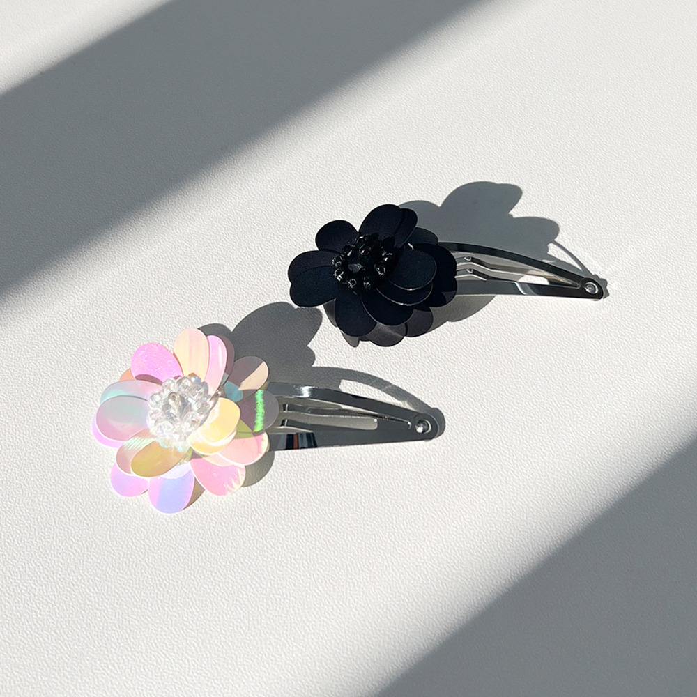 spangle flower hair pin (2colors) - HAGO(하고)
