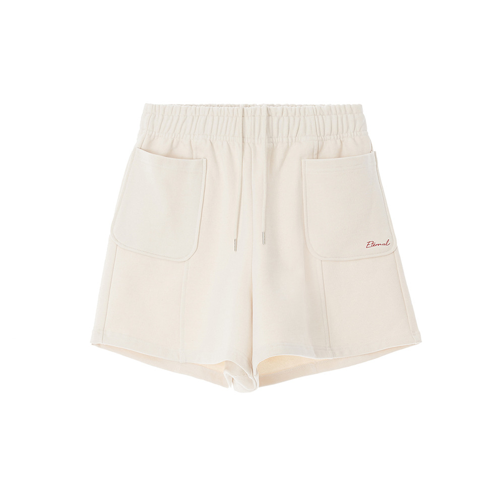 Pocket Half Pants - Cream - 하고(HAGO)