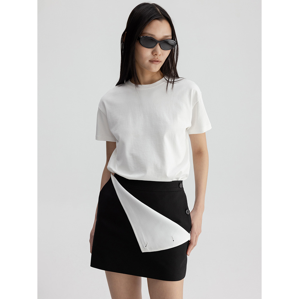 MUKHA SHORT-SLEEVE T-SHIRT (IVORY) - HAGO(하고)