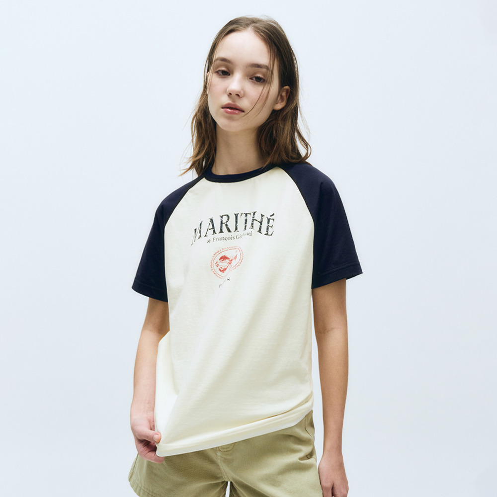 AEROCOOL RAGLAN GRAPHIC TEE navy - 하고(HAGO)