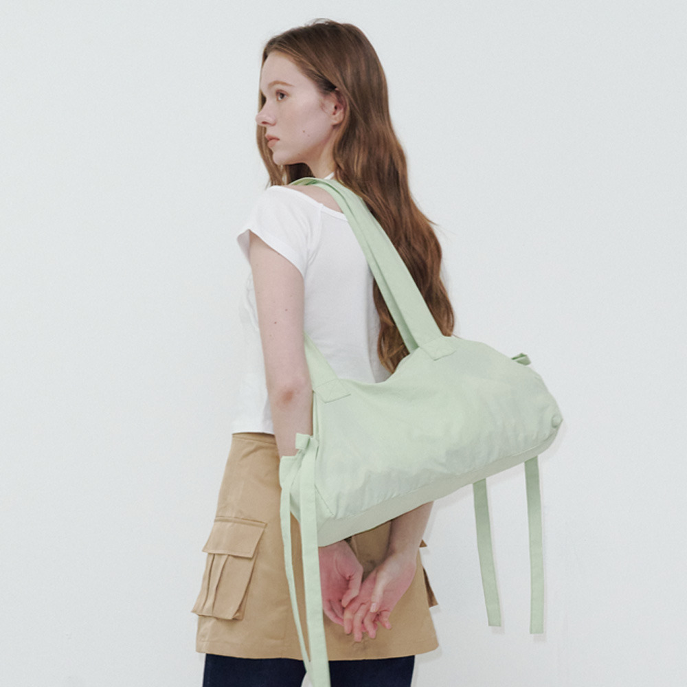 Pigtails Ribbon Bag Green - HAGO(하고)