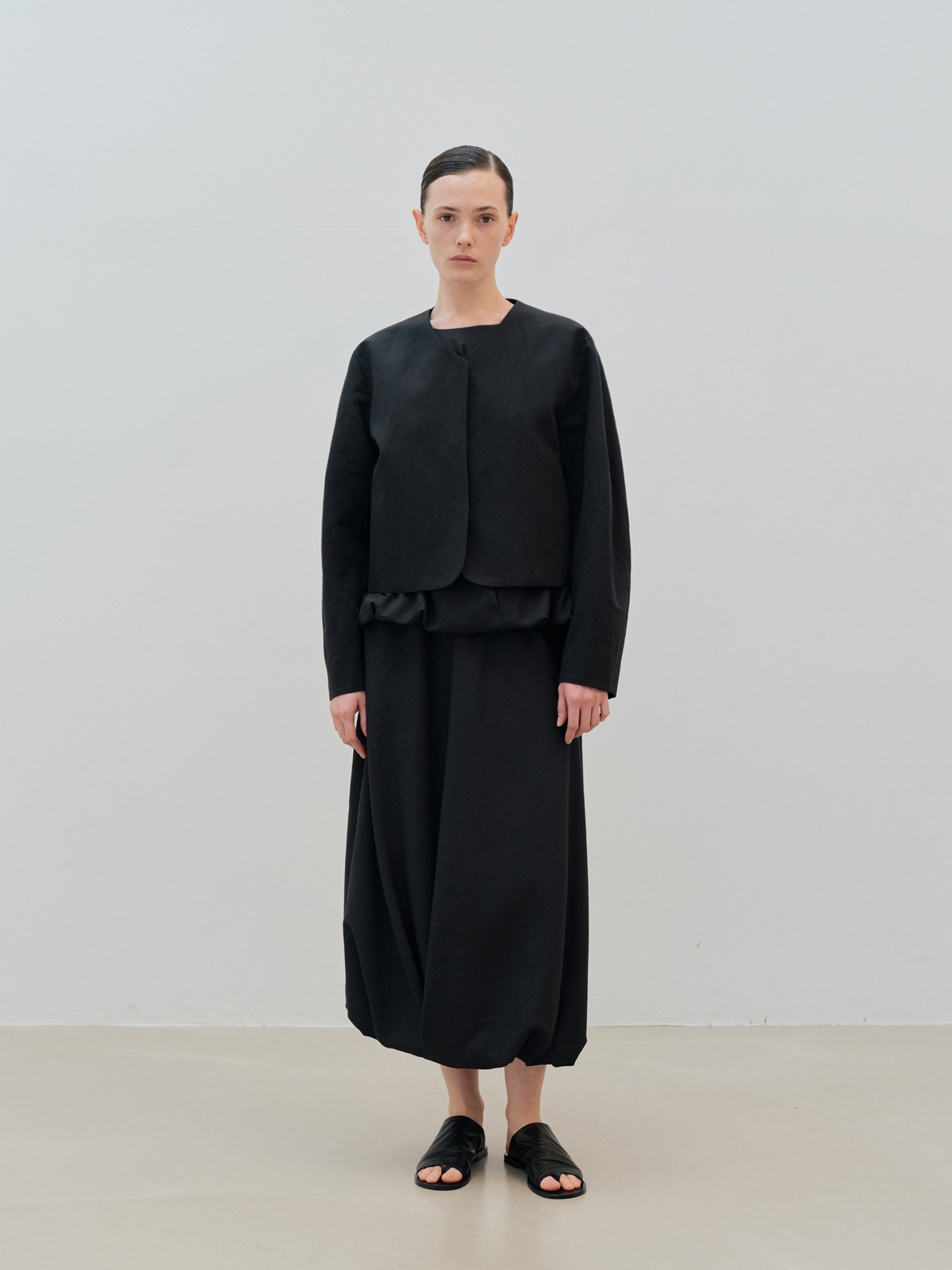 crop jacket (black) - HAGO(하고)