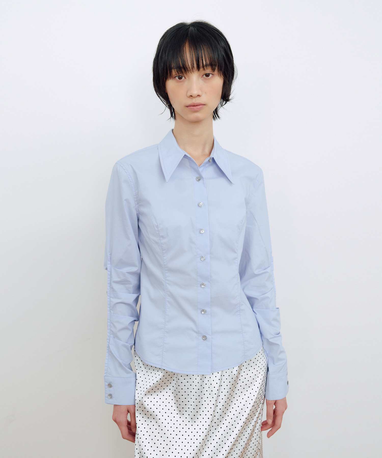 PIN-TUCK SHIRT_SKY - HAGO(하고)