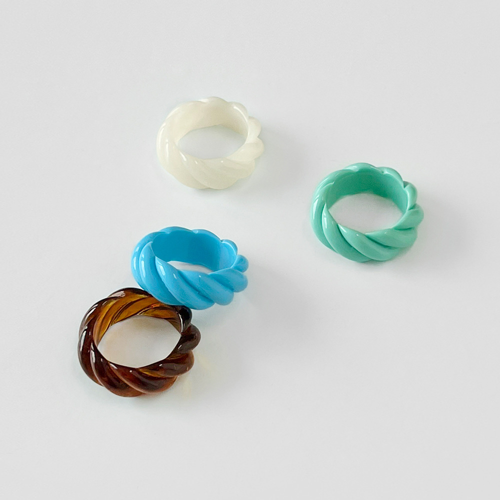 twist color ring (4colors) - 하고(HAGO)
