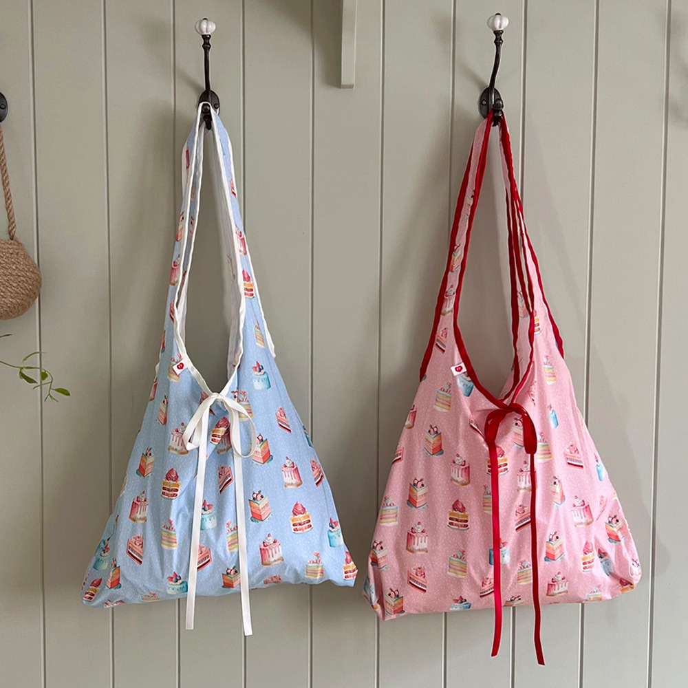 cake ribbon eco bag (2colors) - HAGO(하고)