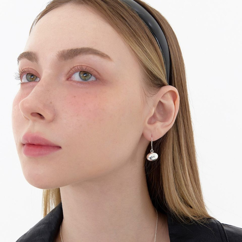 Oval drop earrings - HAGO(하고)