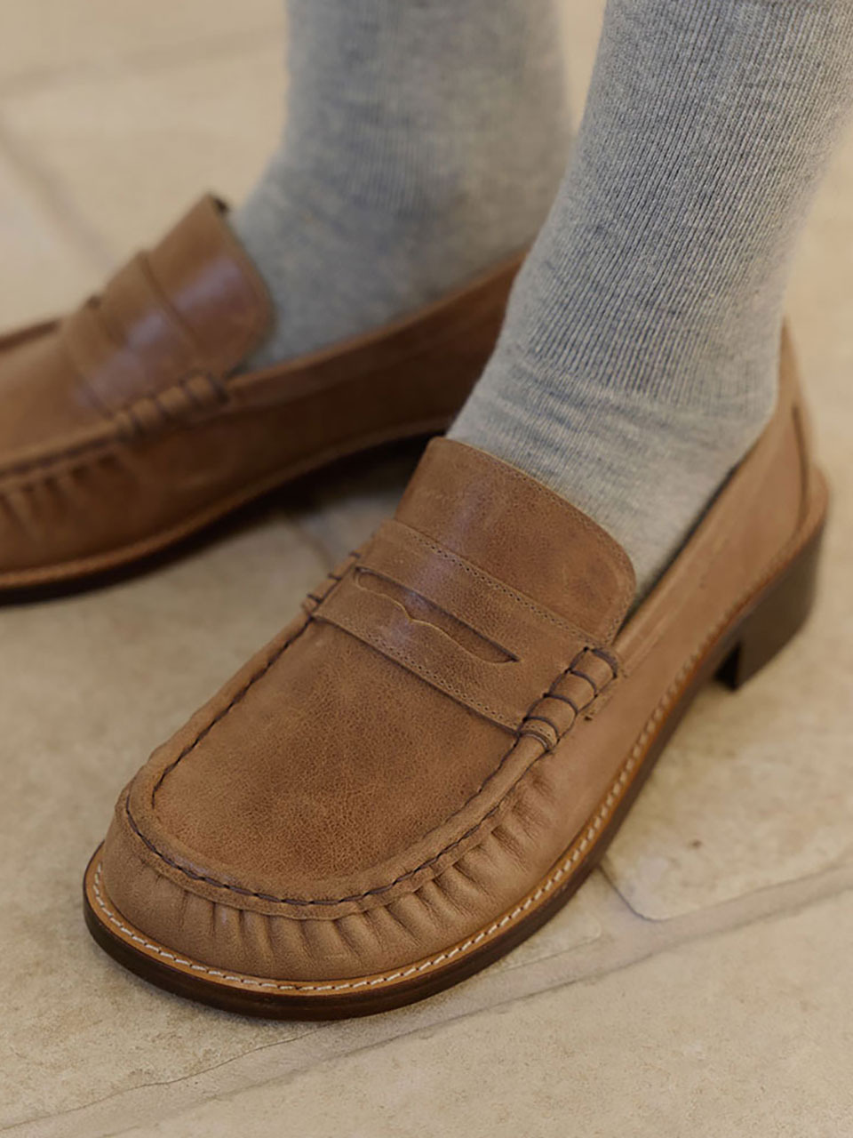 LETA CLASSIC LOAFER_TAUPE - HAGO(하고)