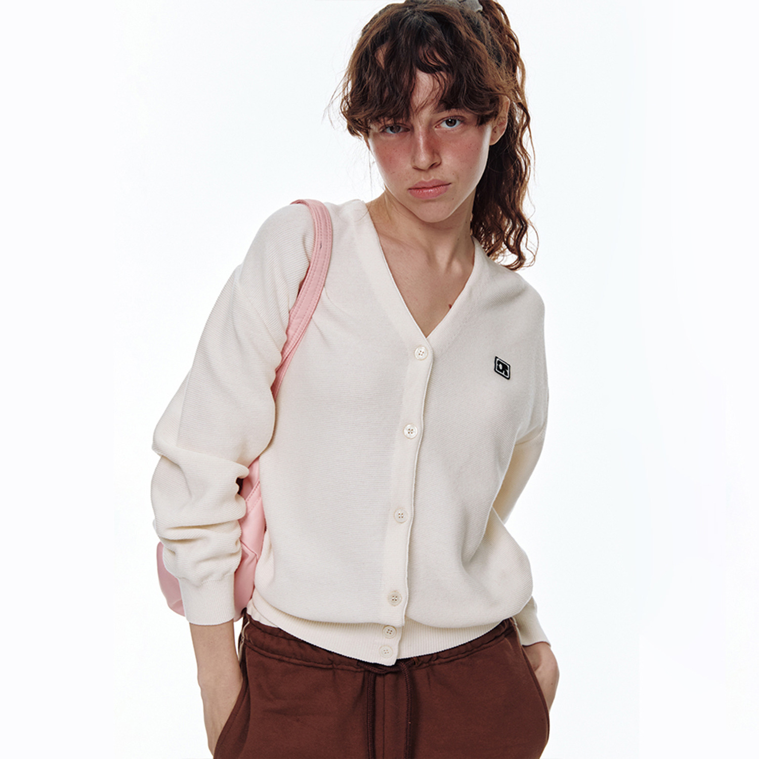 [25%쿠폰]CENTAUR BASIC KNIT CARDIGAN_IVORY - HAGO(하고)