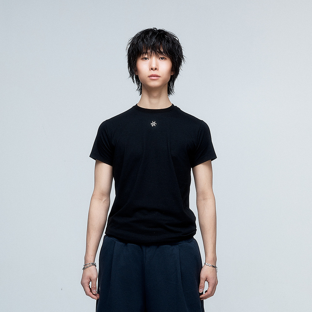 Basic Muscle T-Shirts Black - HAGO(하고)