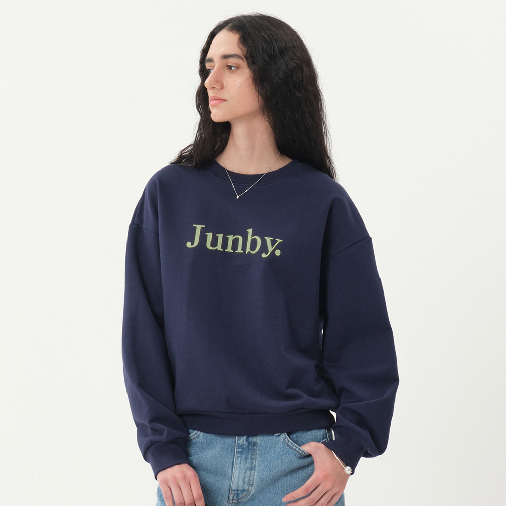 junby sweatshirt_navy - HAGO(하고)