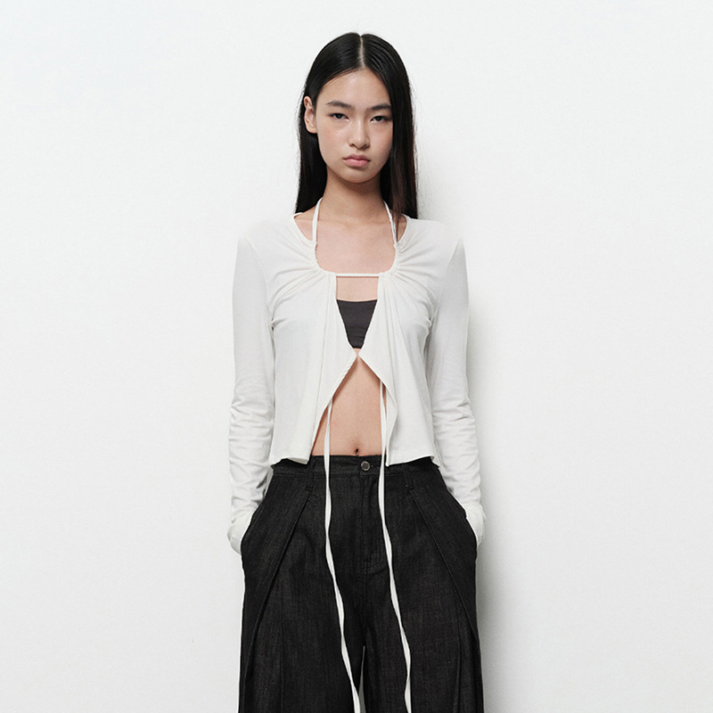 STRING WRAP TOP (ivory) - HAGO(하고)