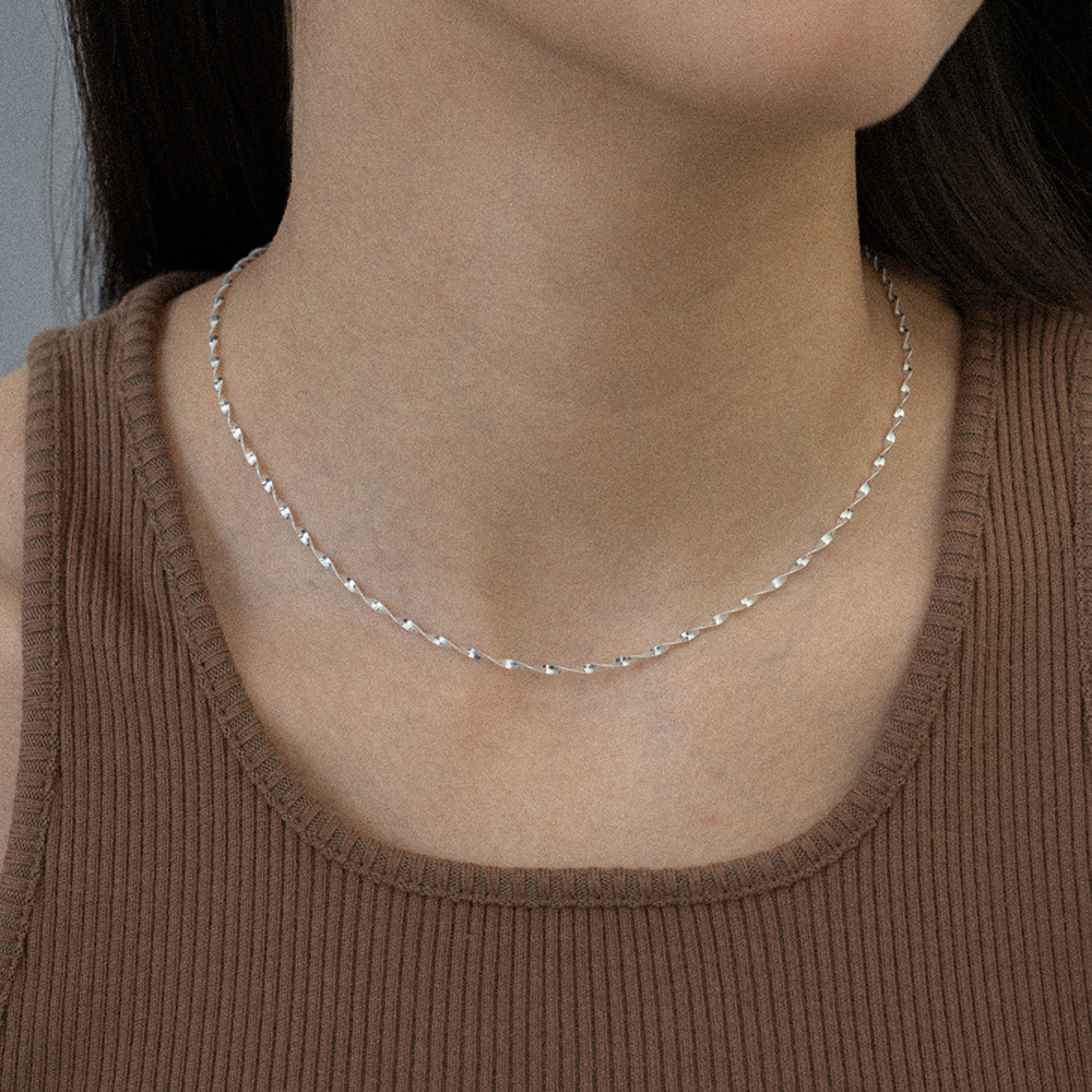 [Silver 925] Twist Necklace - HAGO(하고)
