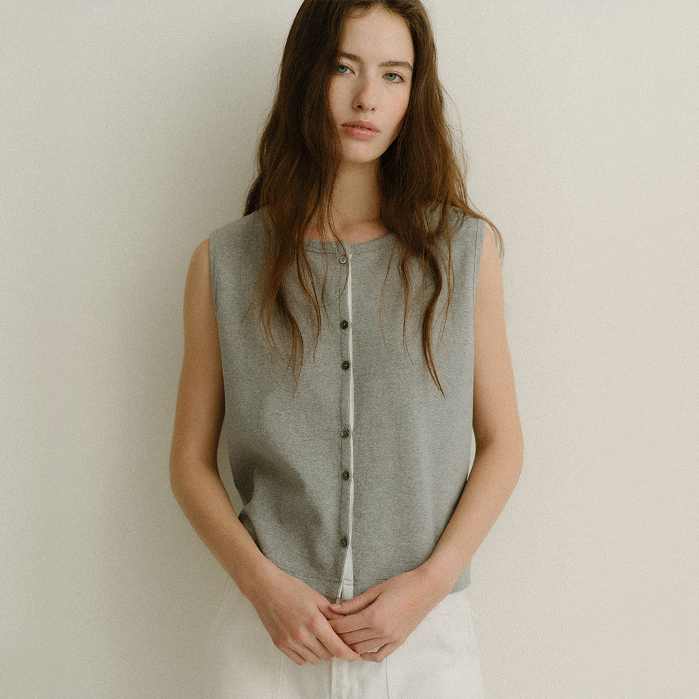 Odette Sleeveless (Grey) - HAGO(하고)