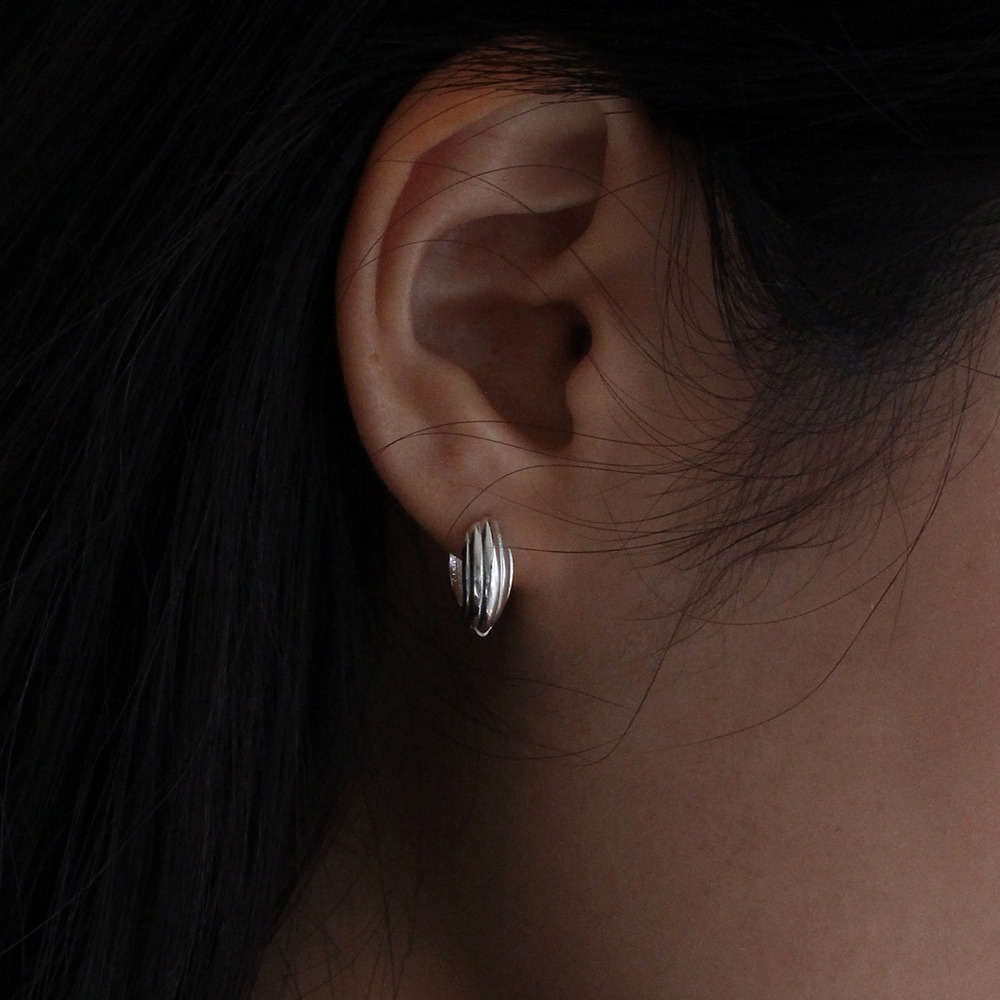 [Silver 925] Sage One-touch Earrings - HAGO(하고)