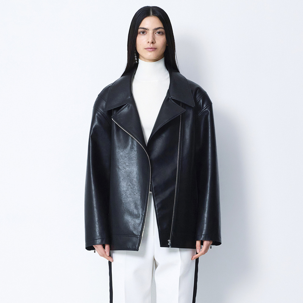 FELL LEATHER OVERFIT JACKET - 하고(HAGO)