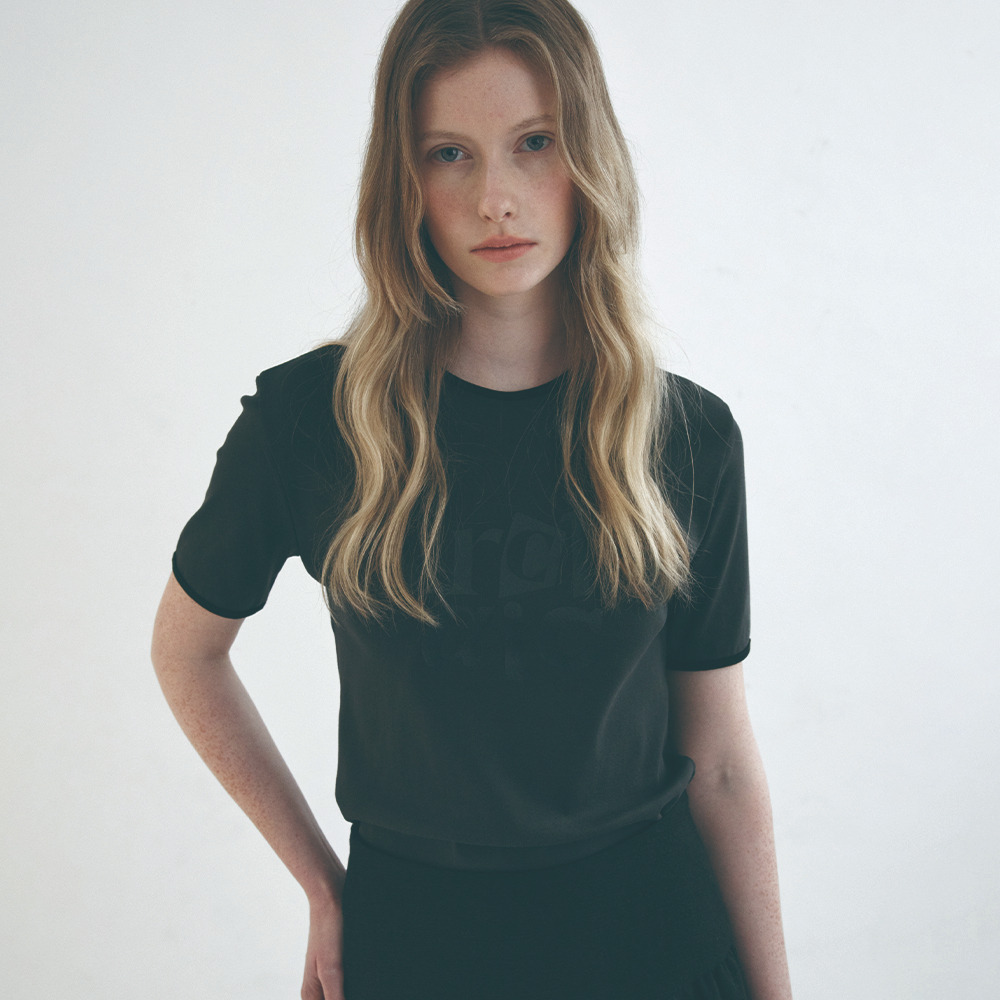 comfort ringer t-shirt_charcoal - HAGO(하고)