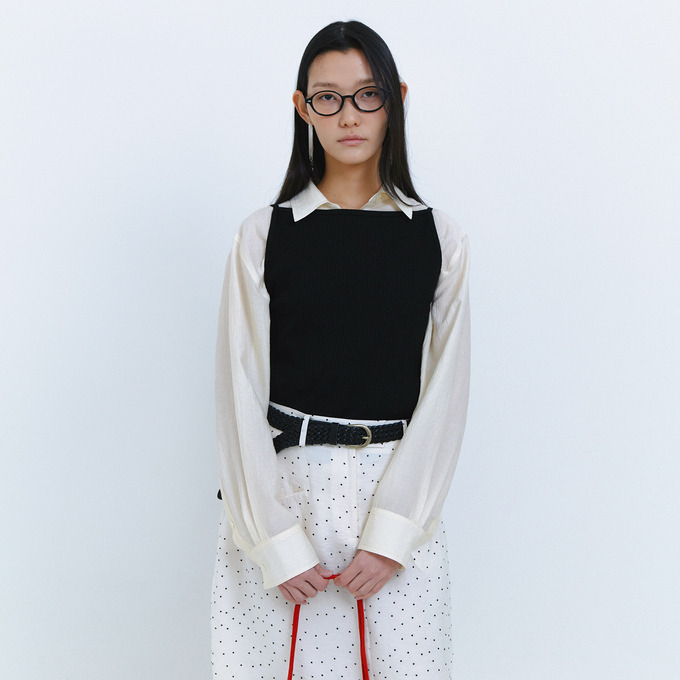 Basic sleeveless Black - HAGO(하고)